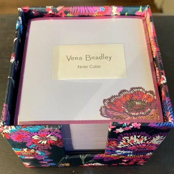 Vera Bradley | Office | Nwt Vera Bradley Note Cube 40 Loose Notes Paper ...